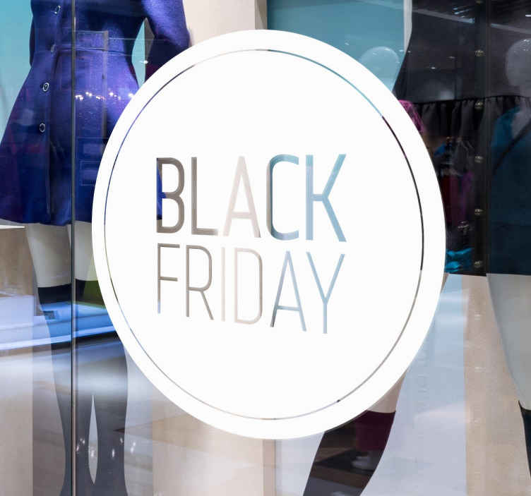 Black friday monocolor shop window sticker - TenStickers