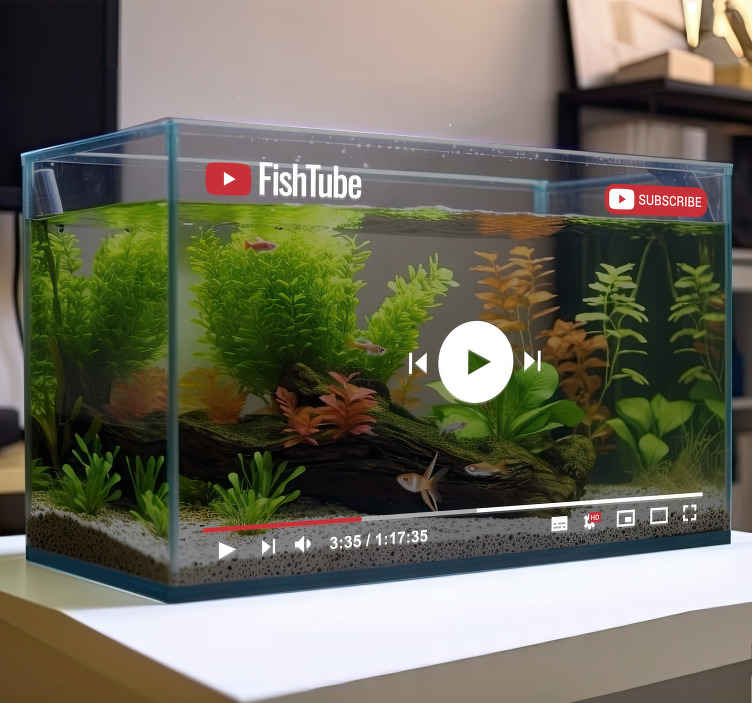 Sticker pesce suonatore di boccia per pesci