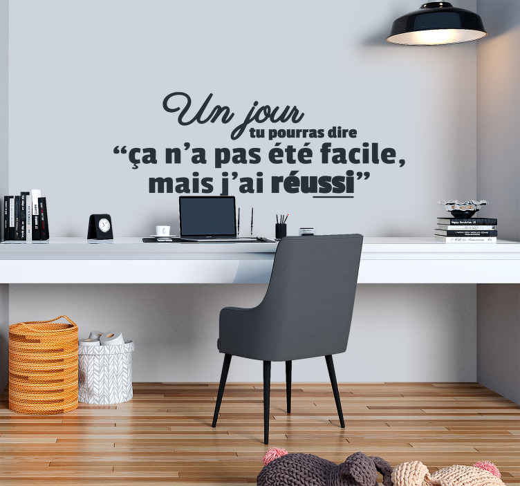 Sticker motivation succès J'ai Réussi - TenStickers