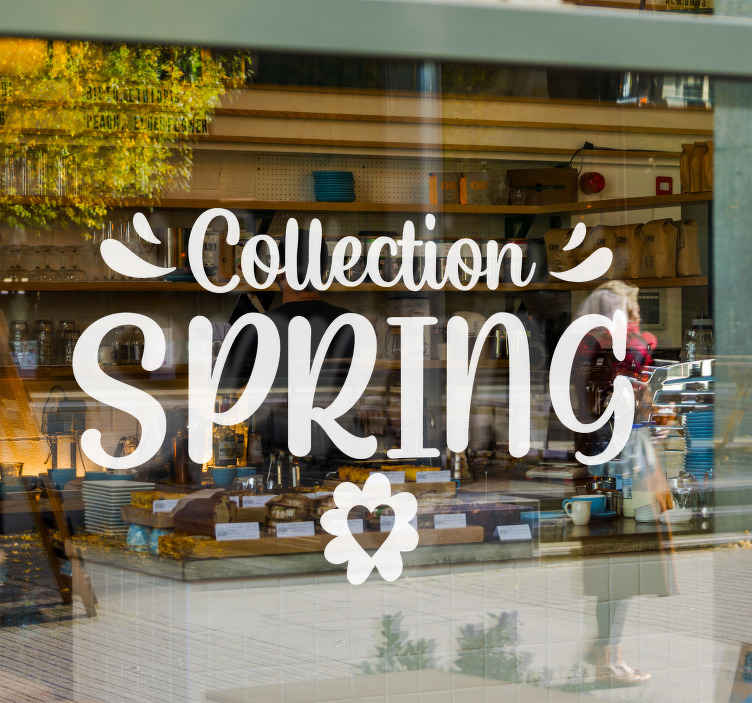 Spring collection Shop window decal