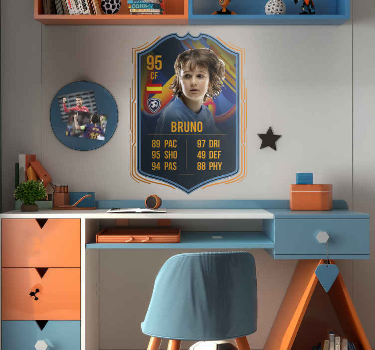 heroes card football sticker