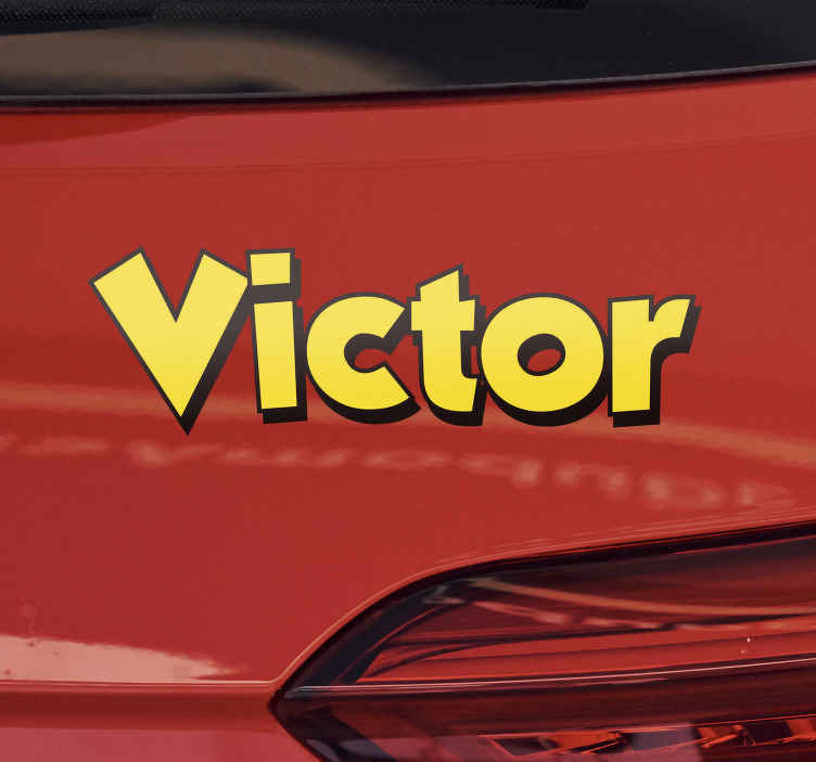 Valentino letters car sticker