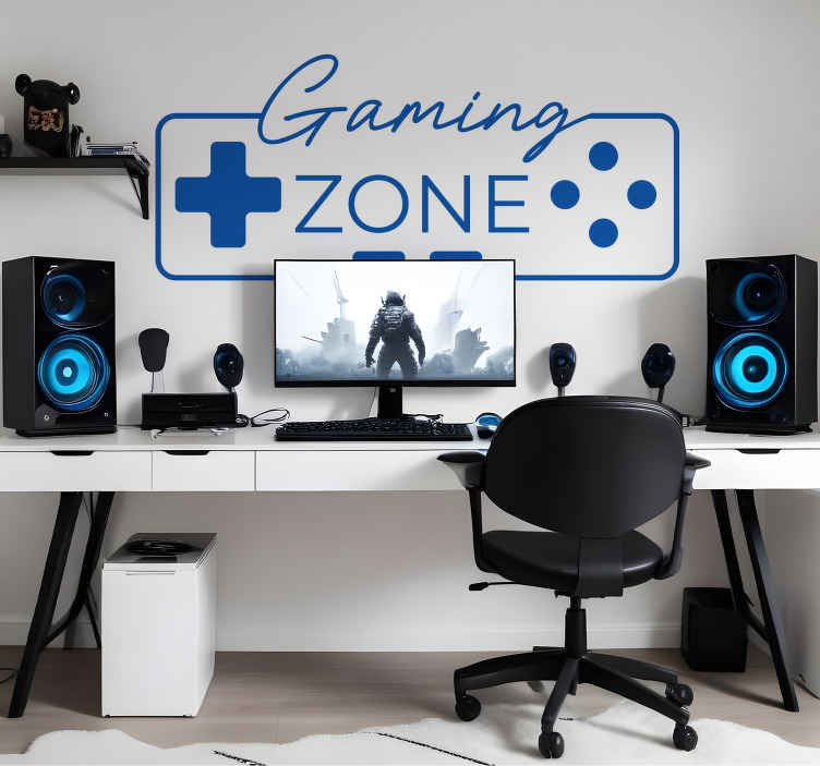 Gaming zone video game sticker