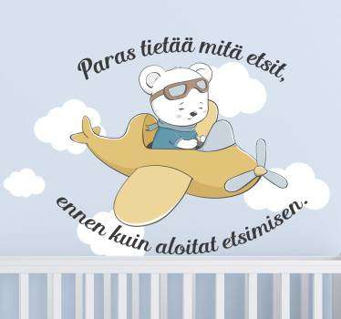 Kaunis mietelause tarra kotiin tai töihin! - Tenstickers