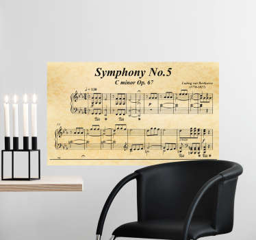Classical Music Wall Stickers for your home - TenStickers