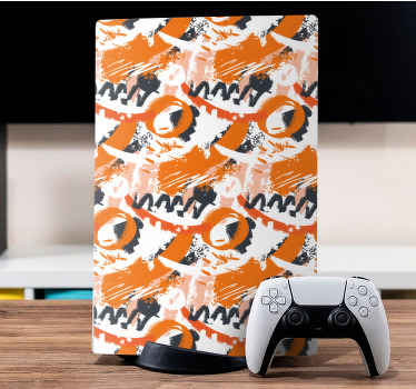 Wood texture PS5 stickers - TenStickers