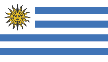 Adesivo Murale Bandiera Uruguay TenStickers