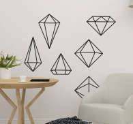 Prisme geometrice decal perete - TenStickers