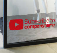Personalised YouTube Subscribe Sticker - TenStickers