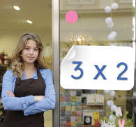 Sticker etalage winkel promotie - TenStickers