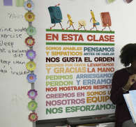 Vinilo pared conducta escuela - TenVinilo