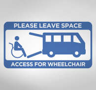 Wheelchair Access Vehicle Sticker - TenStickers