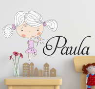 Adesivo da parete personalizzabile fata - TenStickers