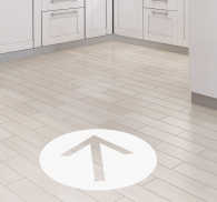 Arrow point floor sticker floorsticker - TenStickers