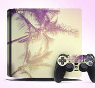 Muurstickers bloemen palmbomen design PS4 - TenStickers