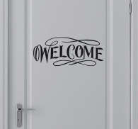Welcome Sign Sticker - TenStickers