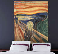 Sticker decorativo Il Grido di Munch - TenStickers
