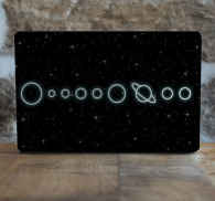Solar system galaxy laptop stickers - TenStickers