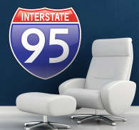Sticker decorativo Interstate 95 - TenStickers