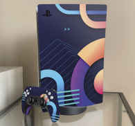 Autocolante colorate de fundal abstract playstation 5 - TenStickers