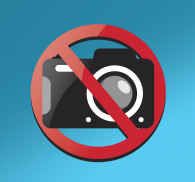 Sticker decorativo vietato foto - TenStickers