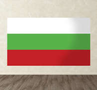 Bulgarian lippu seinätarra - Tenstickers