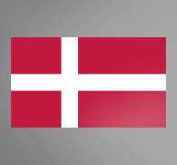 Dannebrog klistermærke - TenStickers