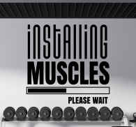 Muskler laddar väggdekor - Tenstickers