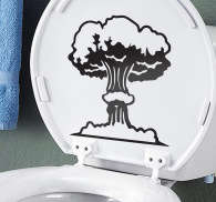 Nuclear bomb sticker - TenStickers
