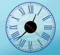 Forbløffende med blå romertal numre klistermærke - TenStickers