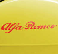Alfa Romeo Schrift Aufkleber - TenStickers