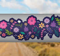 Colorful ethnic folk slavic pattern bike decal - TenStickers