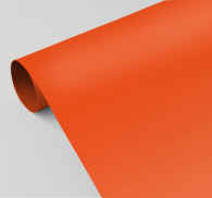 Orange plain vinyl sticker - TenStickers