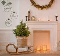 Vinilo adornos navideños personalizados - TenVinilo