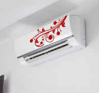 Vintage Decoration air conditioning sticker - TenStickers