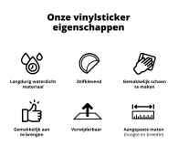 Vinyl takken Koelkast sticker - TenStickers