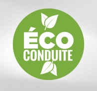 Sticker pour voiture Éco conduite - TenStickers