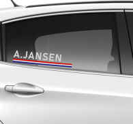 Rally naamsticker nederlandse vlag auto - TenStickers