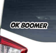 OK boomer autosticker - TenStickers