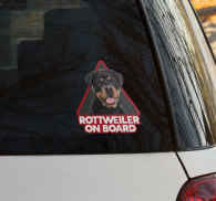 Sticker per Auto con Design di Cane Rottweiler - TenStickers