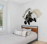 Pegatina personalizable quad derrape - TenVinilo