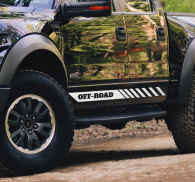 Off road stripes car decal stickers - TenStickers