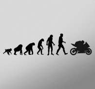 Biker Evolution Sticker - TenStickers