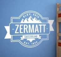 Wandtattoo Zermatt - TenStickers