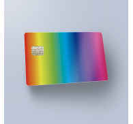 Rainbow Credit Card Sticker - TenStickers
