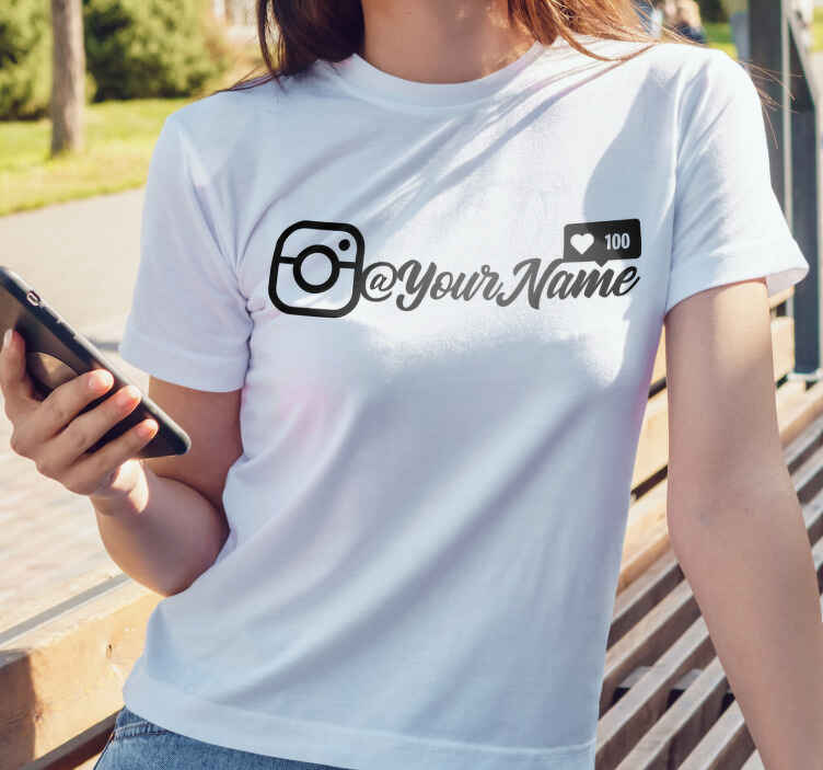 T-shirt personnalisé j'aime sur instagram