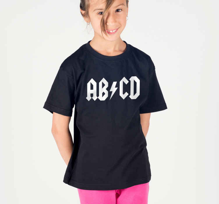 abcd logo monocolor t-shirt - TenStickers