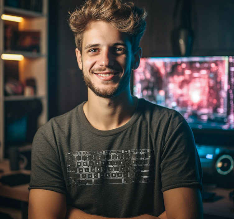 T-shirt klawiatura komputerowa - TenStickers