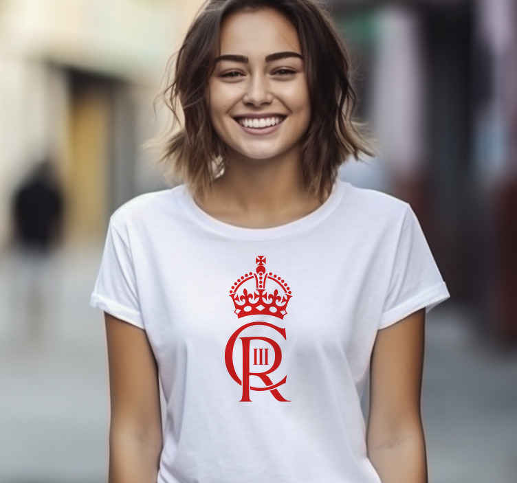 Charles III monogram custom t-shirt - TenStickers