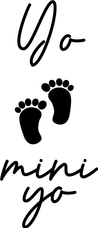 Camiseta blanca Yo & Mini Yo - TenVinilo